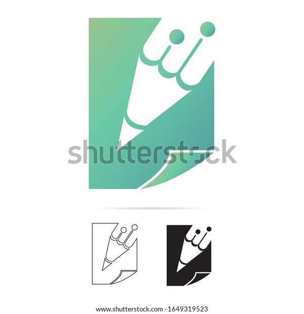 Digital Art Logo Premium Vector Stock Vector (Royalty Free) 1649319523