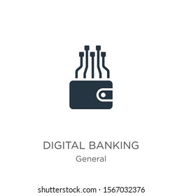 Digital Banking Icon Vector Trendy Flat Stock Vector (Royalty Free ...