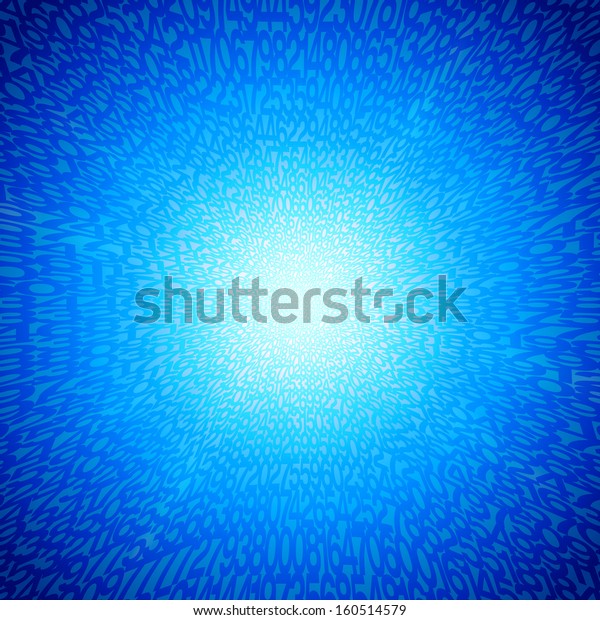 Digital Blue Background Background Numbers Blue Stock Vector (Royalty ...