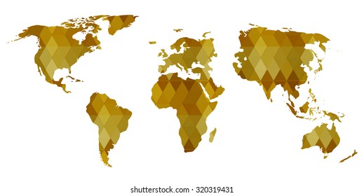 Digital Brown Map Illustration: เวกเตอร์สต็อก (ปลอดค่าลิขสิทธิ์ ...
