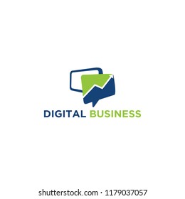 Digital Business Logo Template Stock Vector (Royalty Free) 1179037057 ...