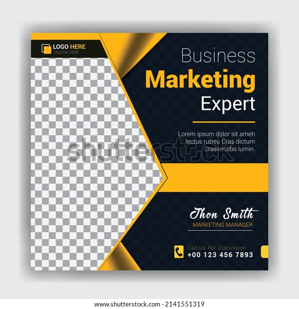 Digital Business Marketing Advertisement Solution Social Stock Vector ...