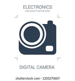 Digital Camera Icon High Quality Filled Stock Vector (Royalty Free ...