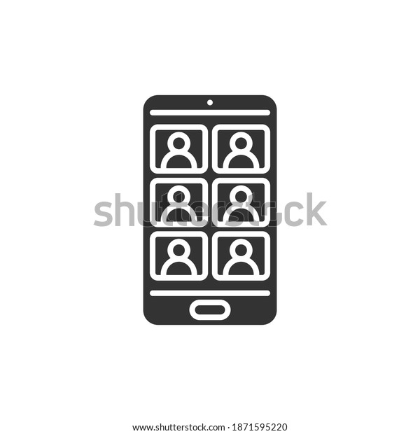 Digital Classroom Glyph Icon Educational Resources Stock Vector ...