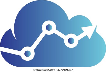Digital Cloud Metric Logo Design Template Stock Vector (Royalty Free ...