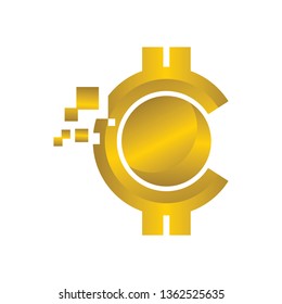 Digital Coin Logo Stock Vector (Royalty Free) 1362525635 | Shutterstock