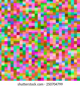 Digital Colorful Pattern Messy Pixels Grid Stock Vector (Royalty Free ...