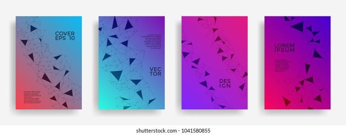 Digital Cover Page Layouts Set Global Stock Vector (Royalty Free ...