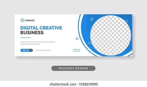 Digital Creative Business Banner Template Stock Vector (Royalty Free ...