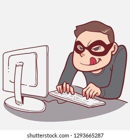 Digital Crime Illustration Stock Vector (Royalty Free) 1293665287 ...
