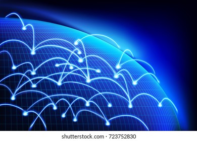 Digital Data Transmission Vector Illustration Stock Vector (Royalty ...