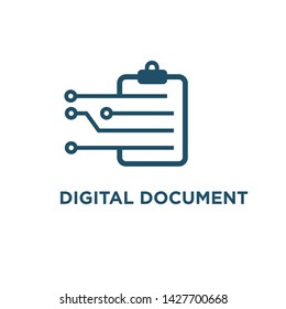 Digital Document Company Logo Concept Stock Vector (Royalty Free ...