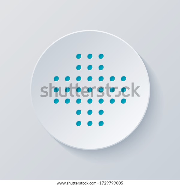 Digital Dotted Plus Positive Medical Symbol Stock Vector (Royalty Free ...