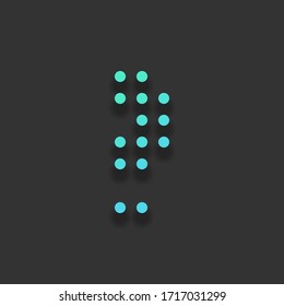 Vektor Stok Digital Dotted Question Mark Faq Symbol (Tanpa Royalti ...