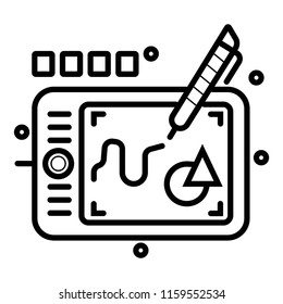 Digital Drawing Board Icon Stock Vector (Royalty Free) 1159552534 ...