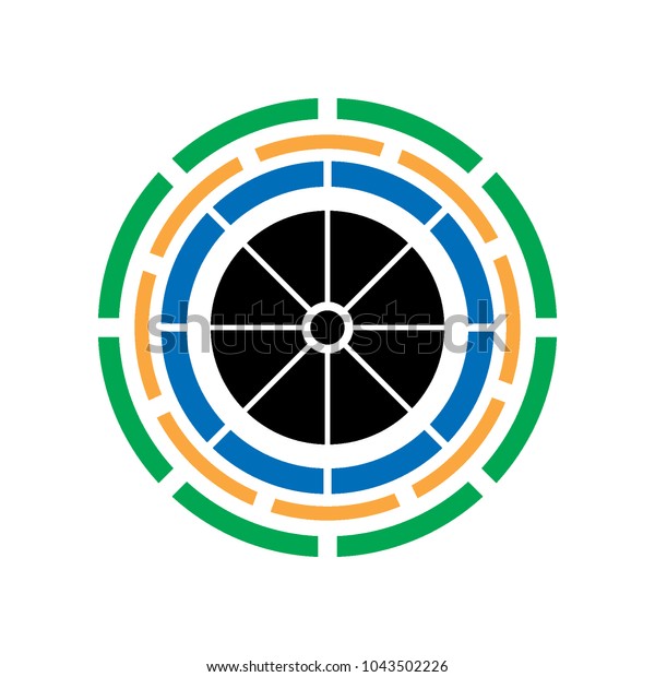 Digital Ellipse Logo Stock Vector (Royalty Free) 1043502226 | Shutterstock
