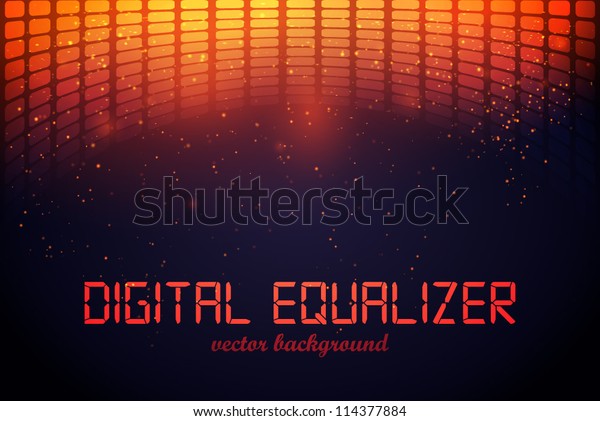 Digital Equalizer Vector Illustration Stock Vector (Royalty Free ...