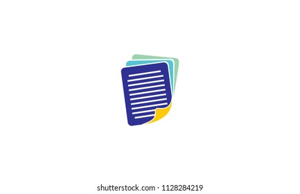 Digital Files Logo Paper Icon Vector Stock Vector (Royalty Free ...