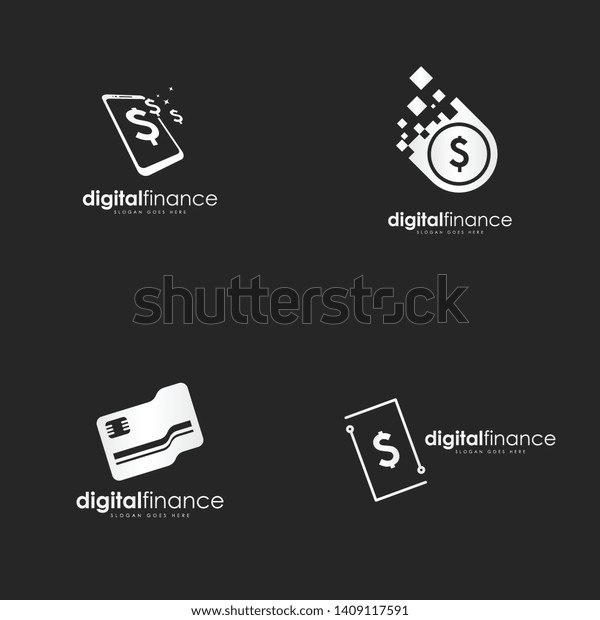 Digital Finance Logo Template Fintech Logo Stock Vector (Royalty Free ...