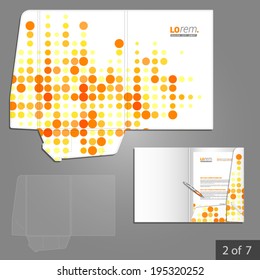 Digital Folder Template Design Company Red Stock Vector (Royalty Free ...