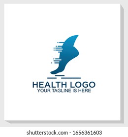 Digital Foot Logo Template Design Vector Stock Vector (Royalty Free ...