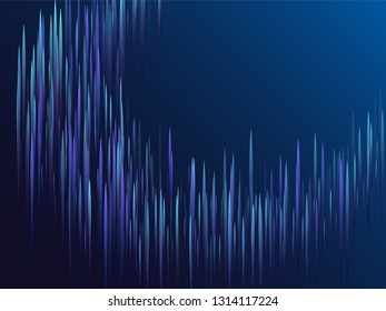 Digital Geometric Blue Lines Streams Visual Stock Vector (Royalty Free ...