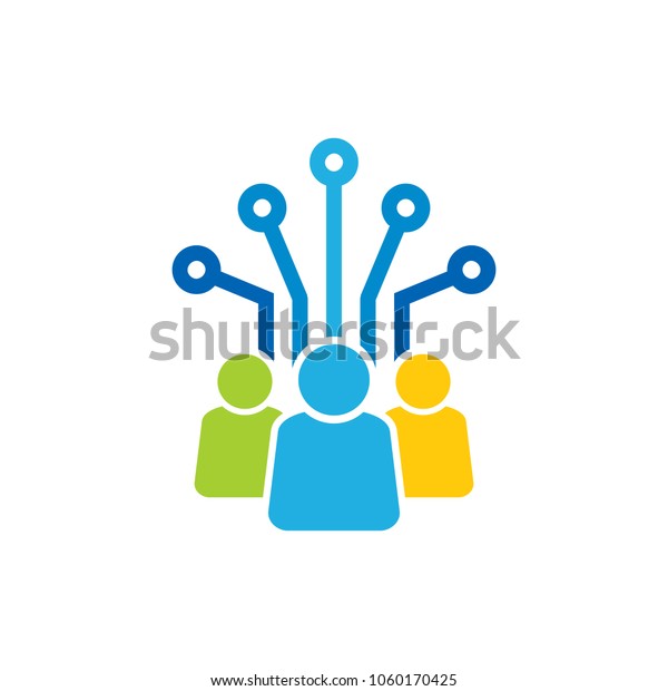 Digital Group Logo Icon Design Stock Vector (Royalty Free) 1060170425 ...