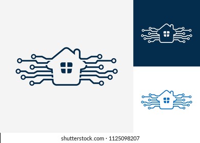 Digital House Logo Template Design Vector Stock Vector (Royalty Free ...