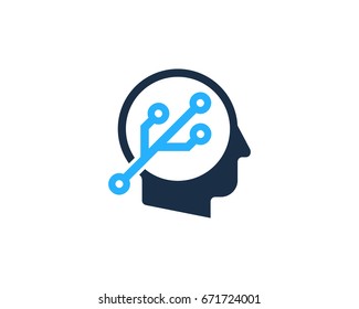 Digital Human Icon Logo Design Element Stock Vector (Royalty Free ...