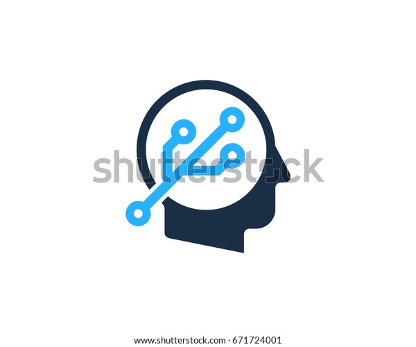 Digital Human Icon Logo Design Element Stock Vector (Royalty Free ...