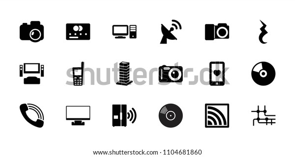 Digital Icon Collection 18 Digital Filled Stock Vector (Royalty Free ...