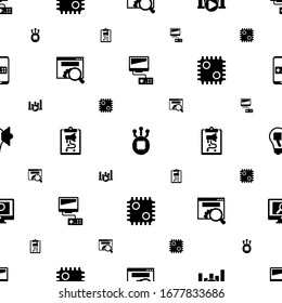 Digital Icons Pattern Seamless Included Editable Stock Vector (Royalty ...