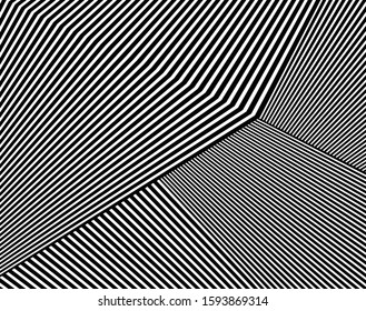 Digital Image Psychedelic Stripes Wave Design Stock Vector (Royalty ...