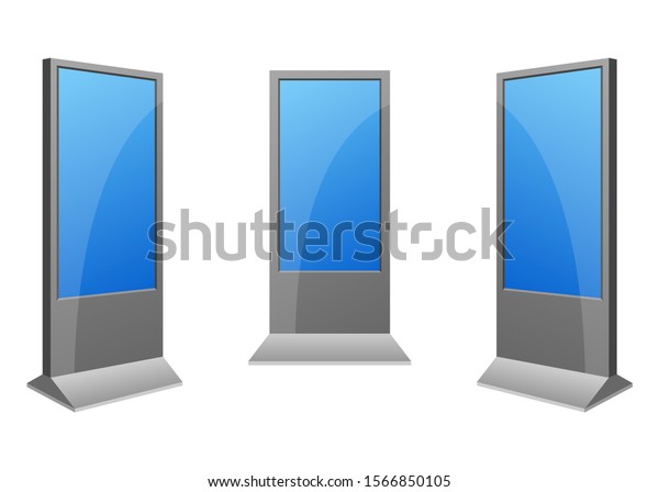 Digital Kiosk Vector Design Illustration Isolated Stock Vector (Royalty ...