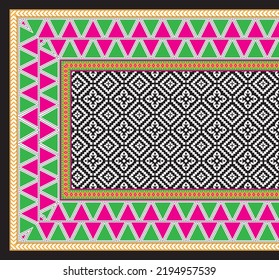 Digital Kurti Orna Illustrator Vector Design Stock Vector (Royalty Free ...