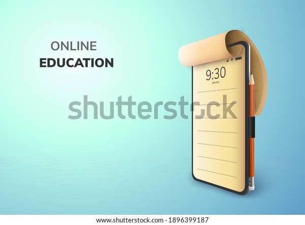 Digital Lecture Online Education Internet y: vector de stock (libre de ...