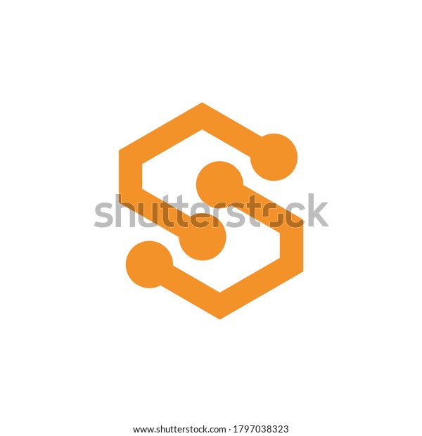 Digital Letter S Technology Icon Logo Stock Vector (Royalty Free ...