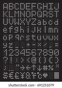 Digital Letters Numbers Set Stock Vector (Royalty Free) 691251079 ...
