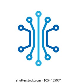 Digital Logo Icon Design Stock Vector (Royalty Free) 1054455074 ...