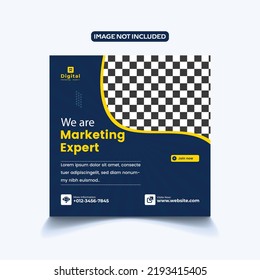 Digital Marketing Expert Post Design Stock Vector (Royalty Free ...