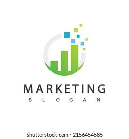 Digital Marketing Logo Design Template Stock Vector (Royalty Free ...