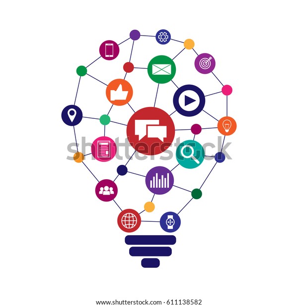 Digital Marketing Vector Illustration Stock Vector (Royalty Free) 611138582 Digital Marketing Vector Illustration Stock Vector (Royalty Free) 611138582