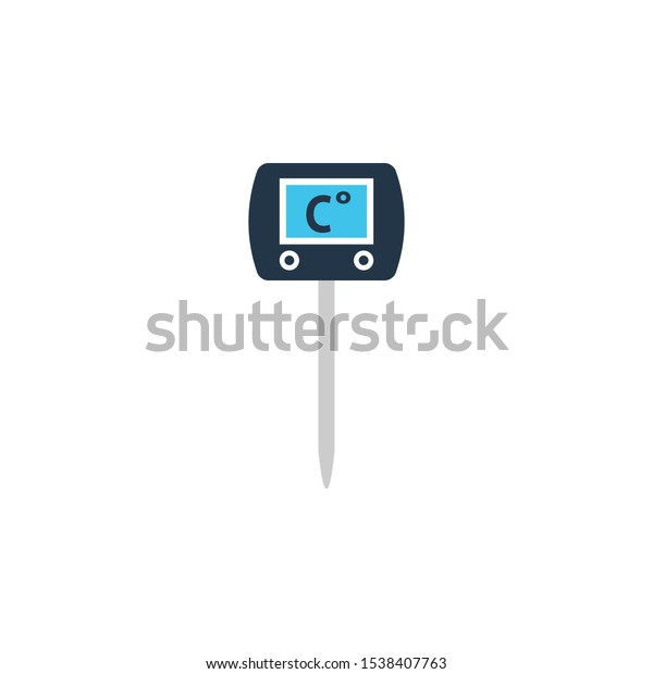 Digital Meat Thermometer Glyph Icon Clipart Stock Vector (Royalty Free ...
