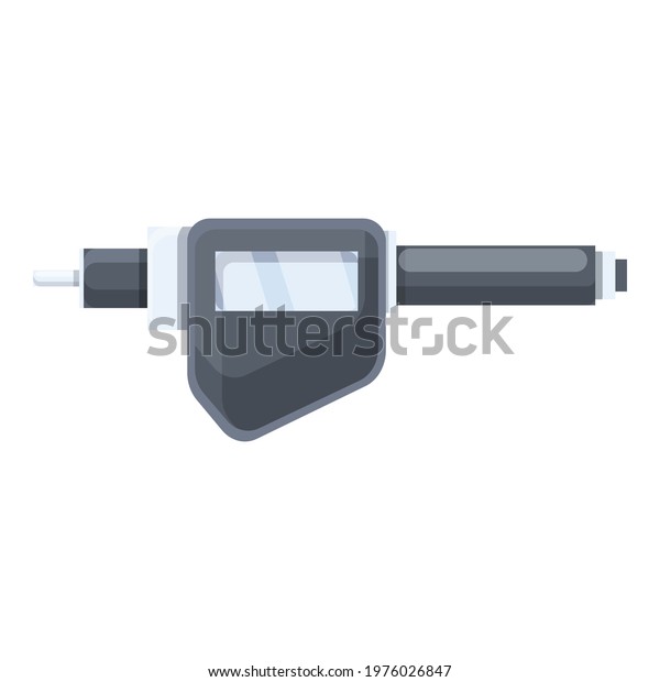 Digital Micrometer Equipment Icon Cartoon Digital Stock Vector (Royalty ...