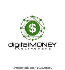 Digital Money Logo Template Stock Vector (Royalty Free) 1196006881 ...