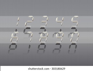 Digital Number Stock Vector (Royalty Free) 303180629 | Shutterstock