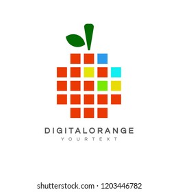 Digital Orange Logo Stock Vector (Royalty Free) 1203446782 | Shutterstock
