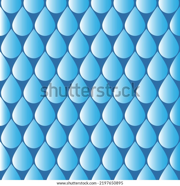 Digital Paper Flat Water Drop Rain Stock Vector (Royalty Free ...