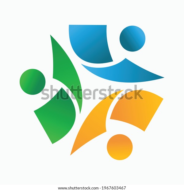Digital Person Icon Template Design Stock Vector (Royalty Free ...