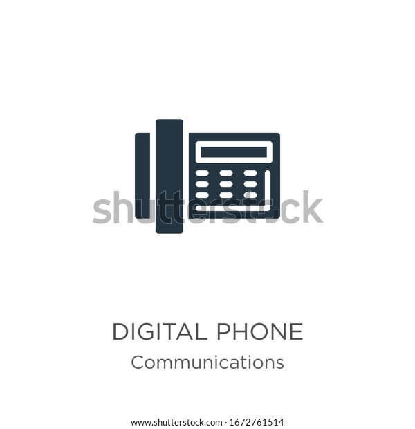Digital Phone Icon Vector Trendy Flat Stock Vector (Royalty Free ...